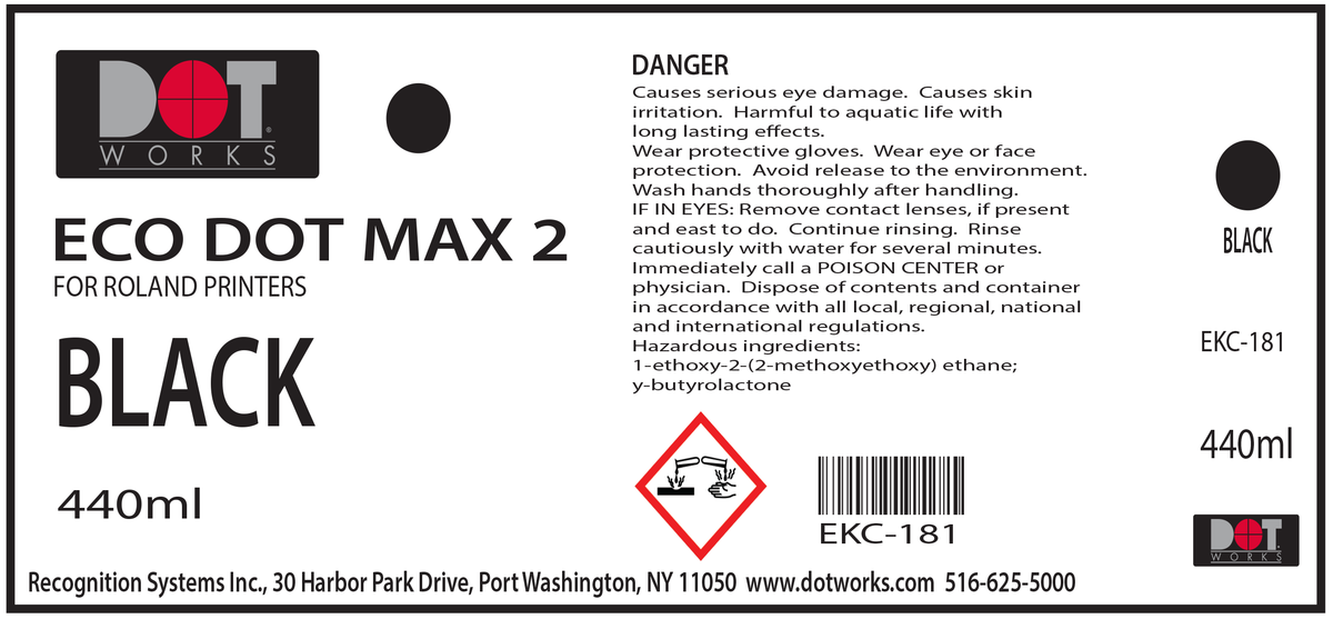 Eco Dot Max 2 Ink - 440 ml for Roland Printers – DotWorks Sales
